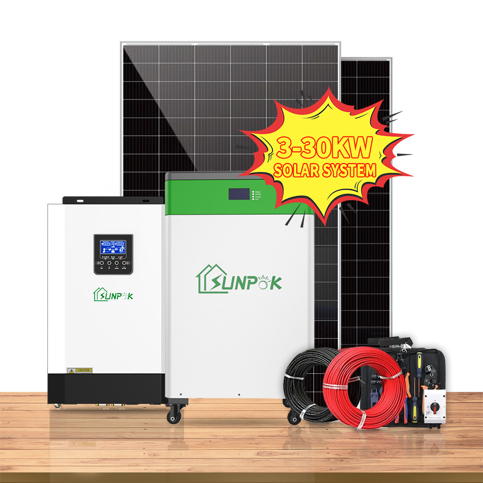 Lithium ion Solar Home System 10kw 20kw 30kw Pv Panel Set Off Grid ...