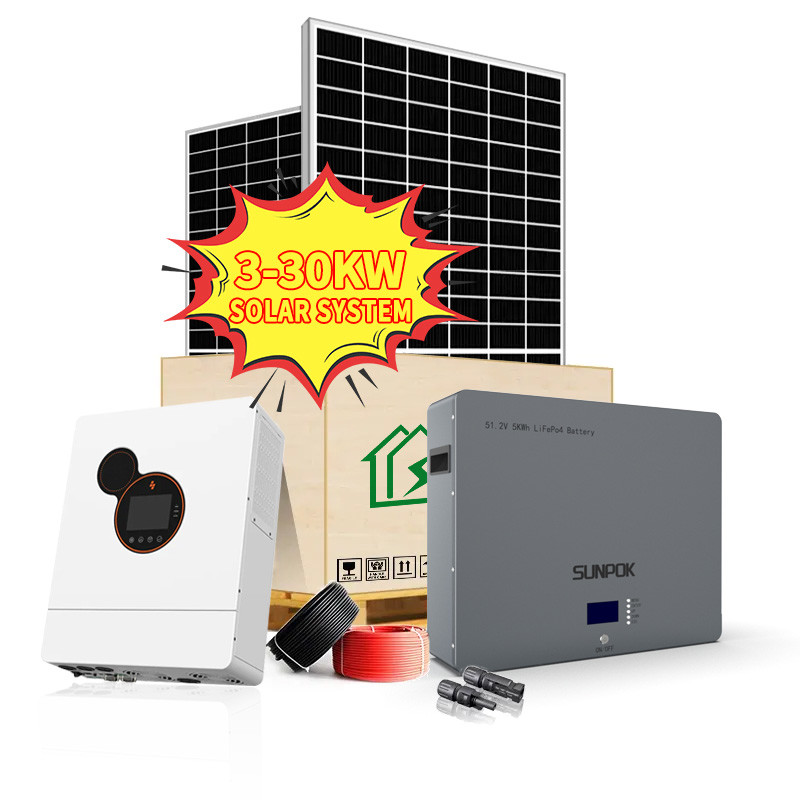 ODM LCD Display Hybrid Solar System Kit On Off Grid Hybrid Solar Panel ...