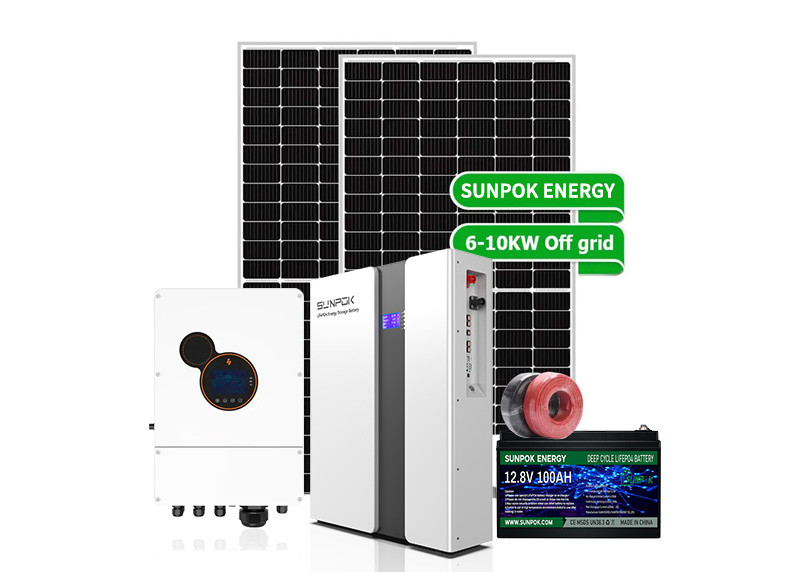 Complete Set Solar Energy System 5000W Hybrid Solar System 3KW 6KW 8KW 10KW Solar Panel Home Kit ...