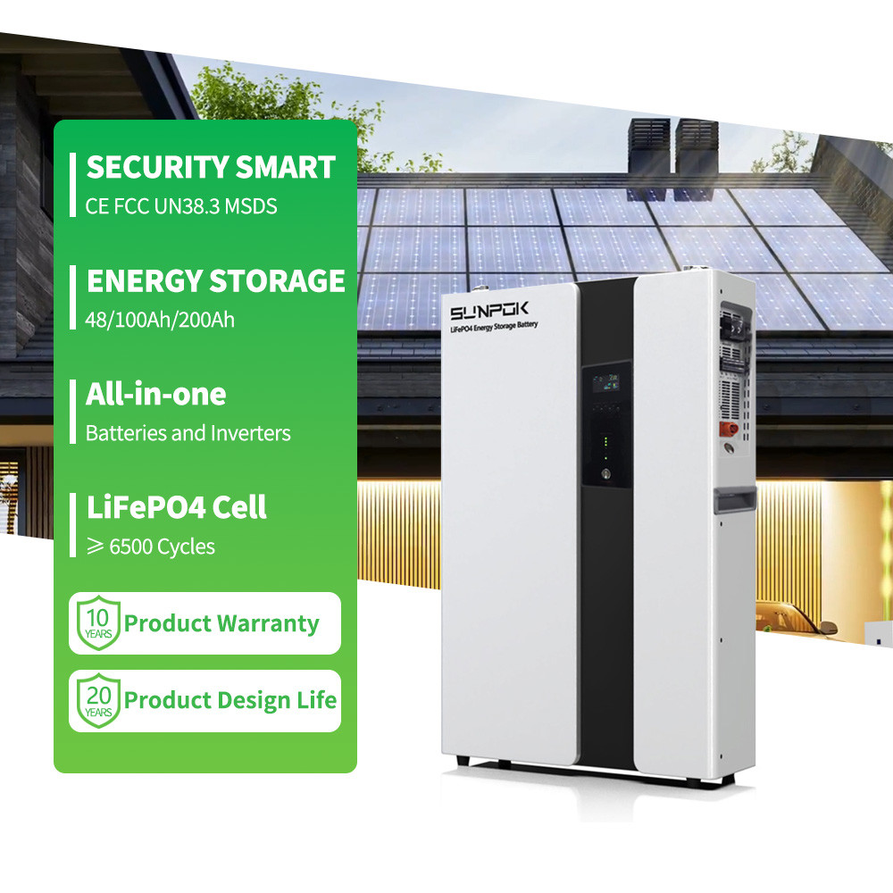 Sunpok Energy Home Battery Storage System All In One For Solar Stacked ...
