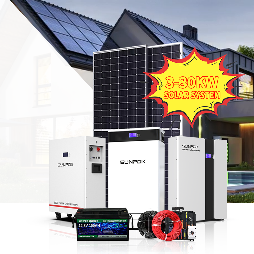 550w 3KW 5kw 10kw Solar Panels Battery Inverter MPPT Roof Mounting ...