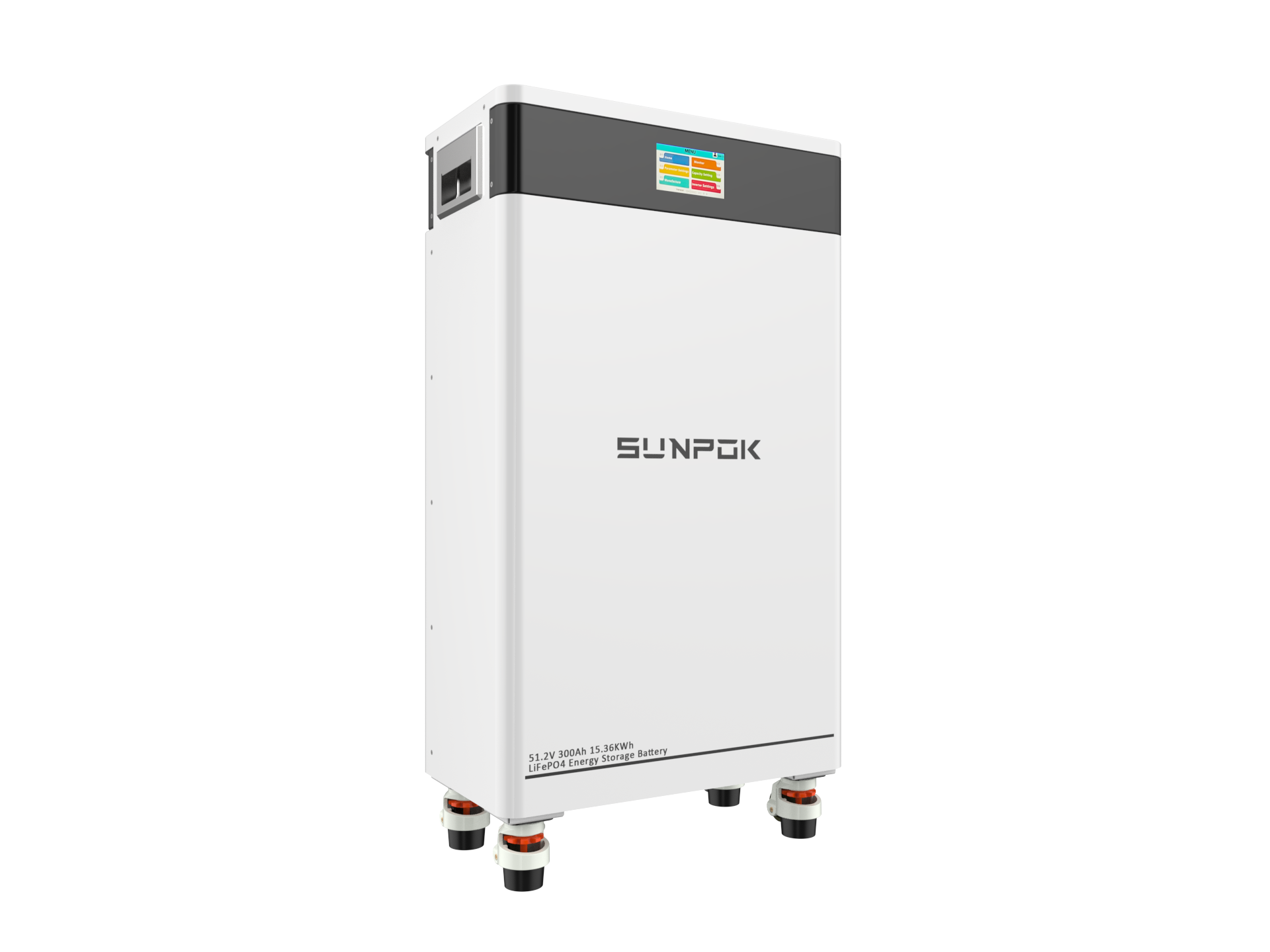 51.2V 15kwh Vertical Type LiFePo4 Battery Pack Home Solar Energy ...