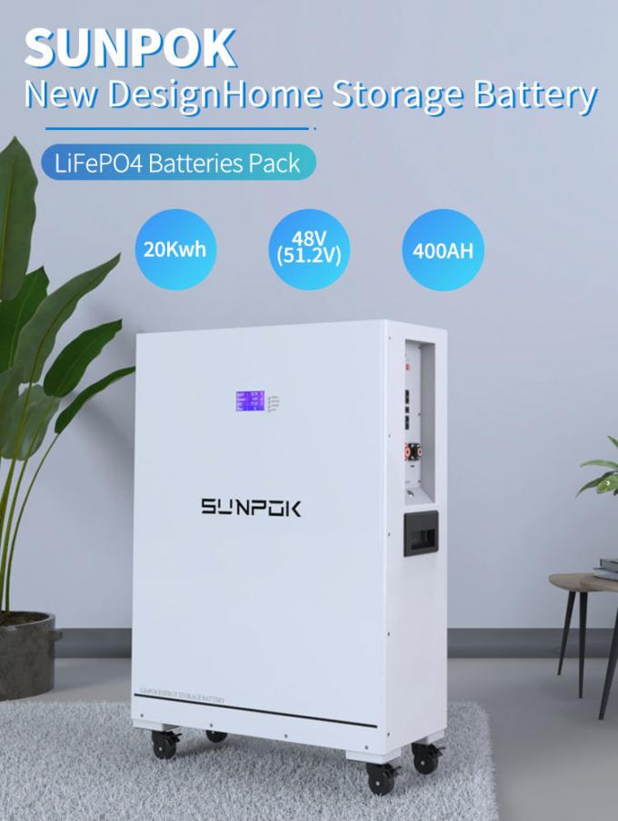 51.2V 400Ah LiFePO4 Battery 20.48kWh Solar Home Energy Storage